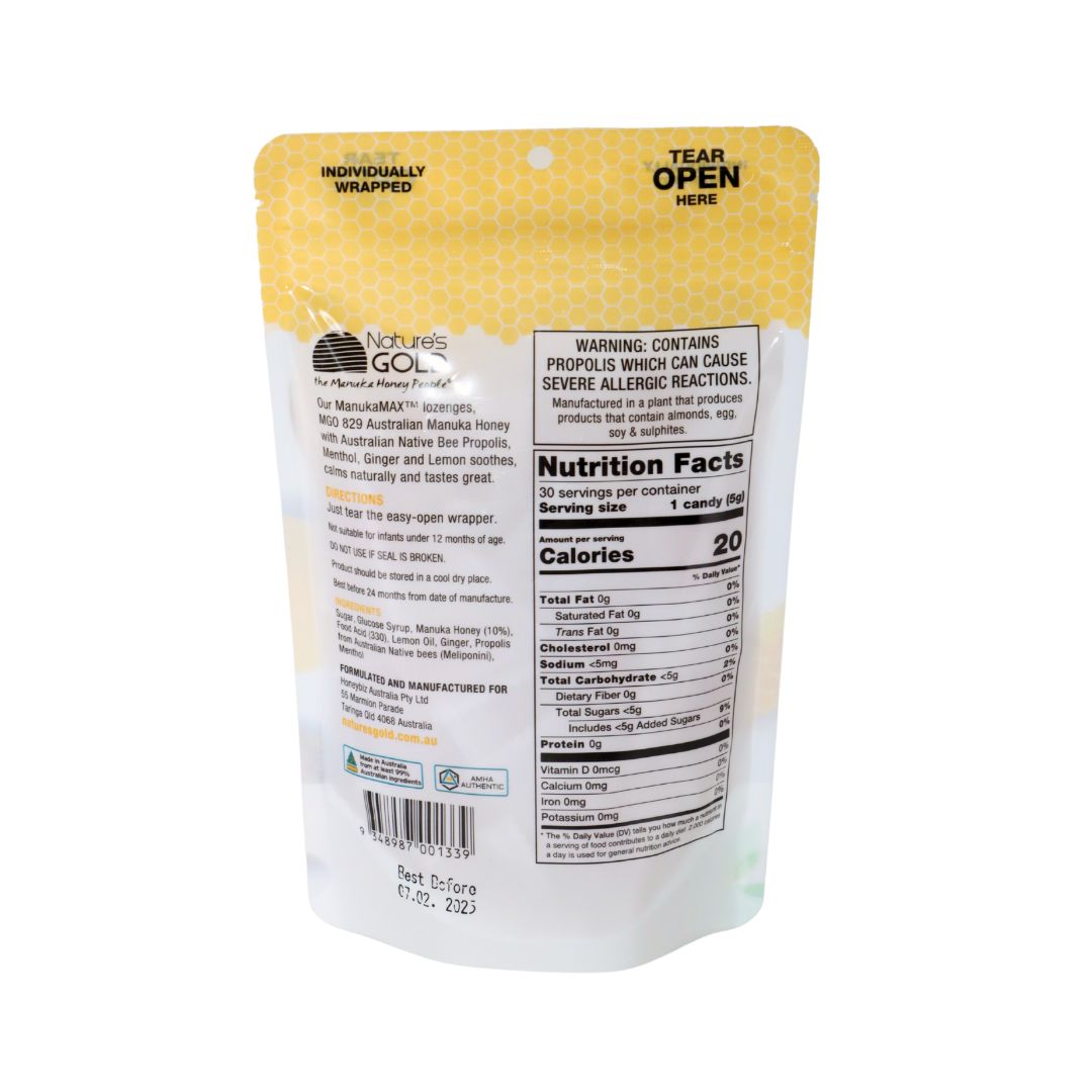 Nature's Gold Manuka Propolis Lozenges 150g – National Trust Australia ...